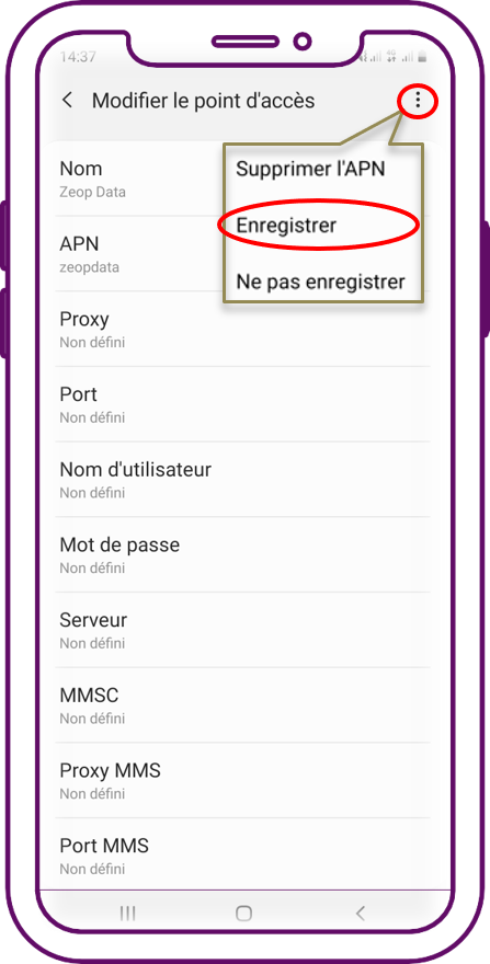 TUTO - Paramétrage APN MMS Android