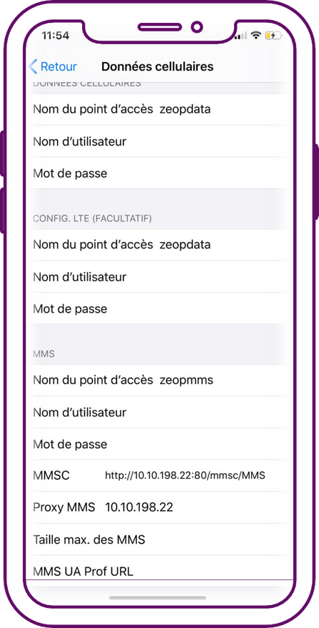 TUTO - Le paramétrage APN MMS iOS