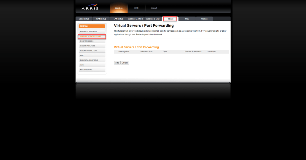 TUTO - Ouvrir un port sur ma box Arris TG2482B