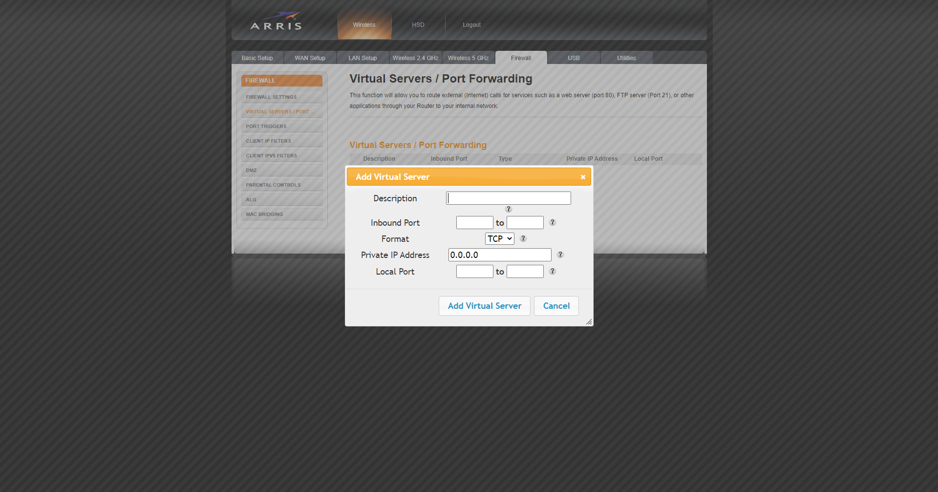 TUTO - Ouvrir un port sur ma box Arris TG2482B