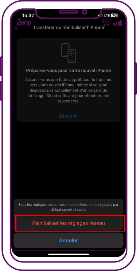 TUTO - Forcer la sélection du réseau Zeop