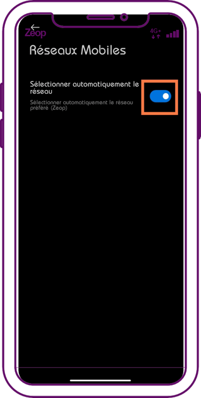 TUTO - Forcer la sélection du réseau Zeop