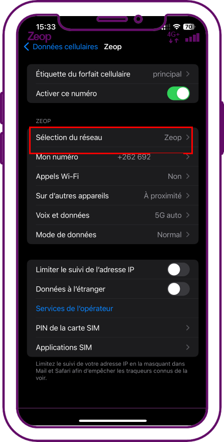 TUTO - Forcer la sélection du réseau Zeop
